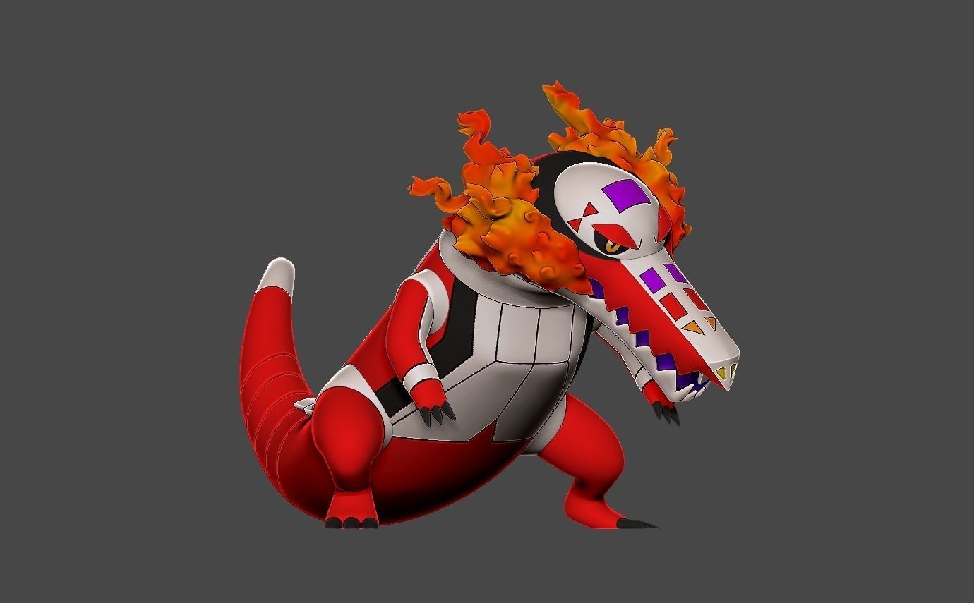 Pokemon fuecoco evolution pack 3D model 3D printable | CGTrader