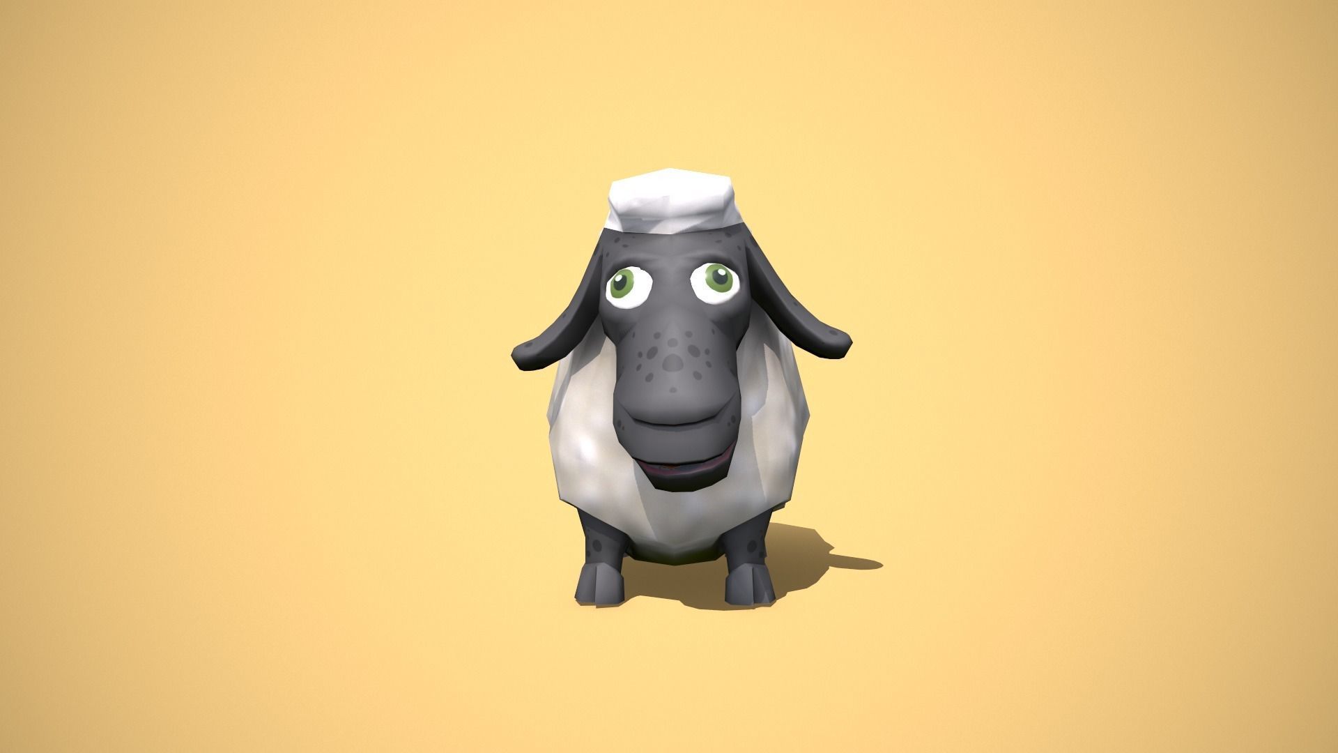 3D model Cartoon Sheep VR / AR / low-poly | CGTrader