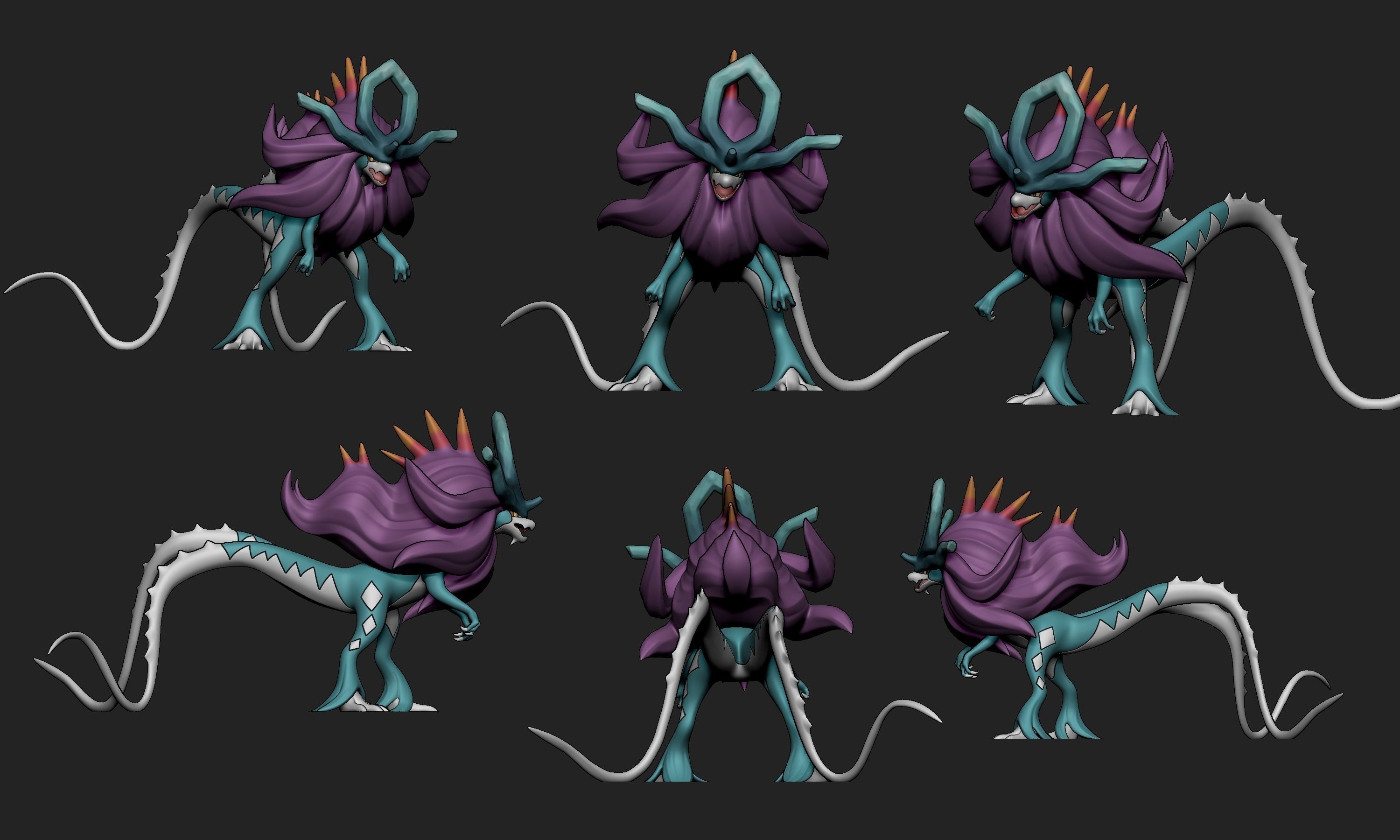 Pokemon - Walking Wake with 2 poses 3D model 3D printable | CGTrader