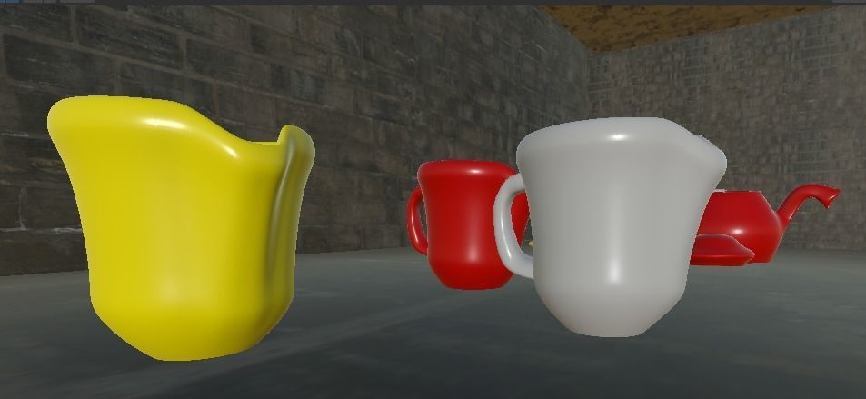 Ceramics in different colors for Unity format 15 pieces 3D model | CGTrader