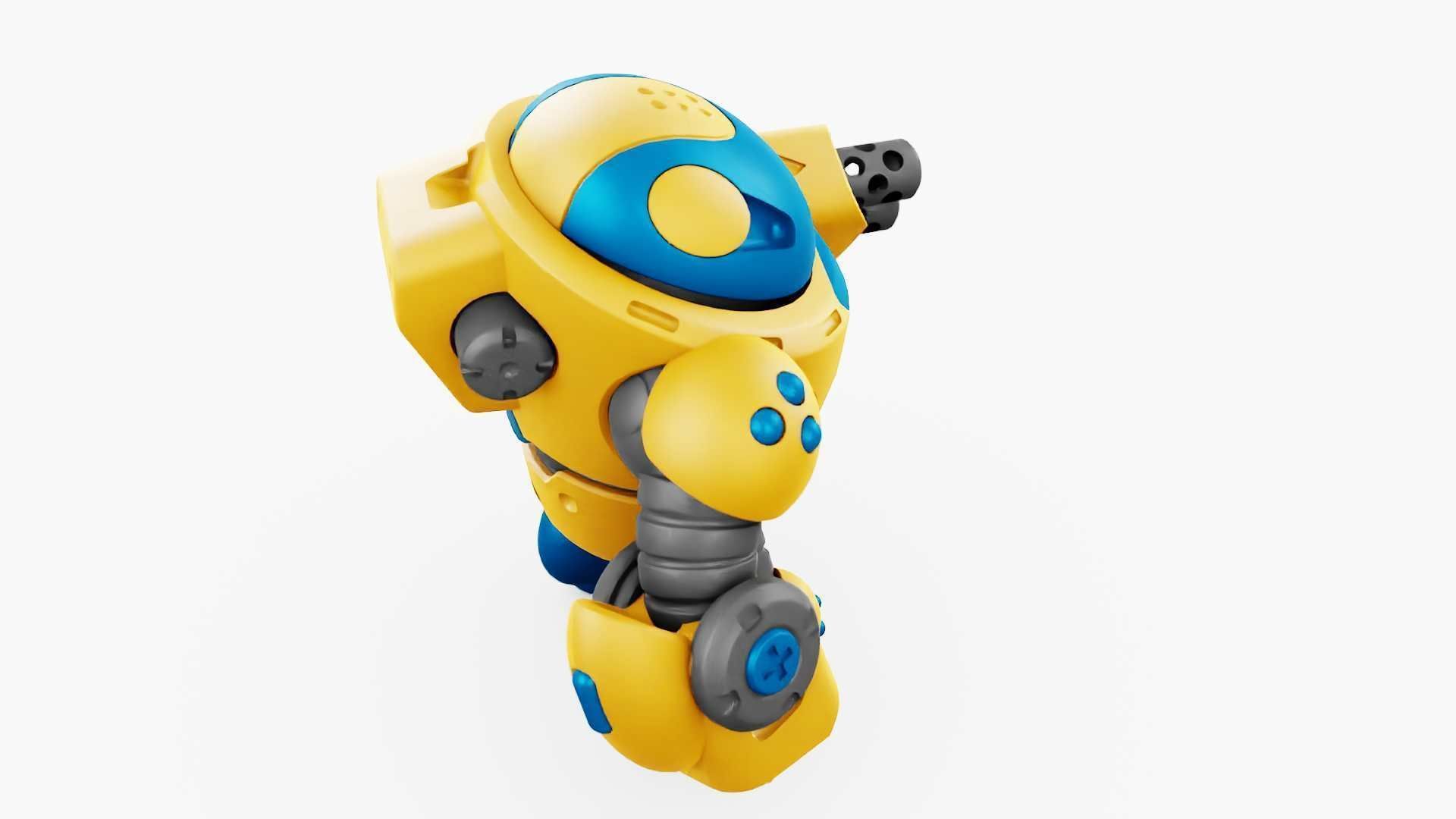 COMBAT TOY BOT RIGGED 3D model rigged | CGTrader