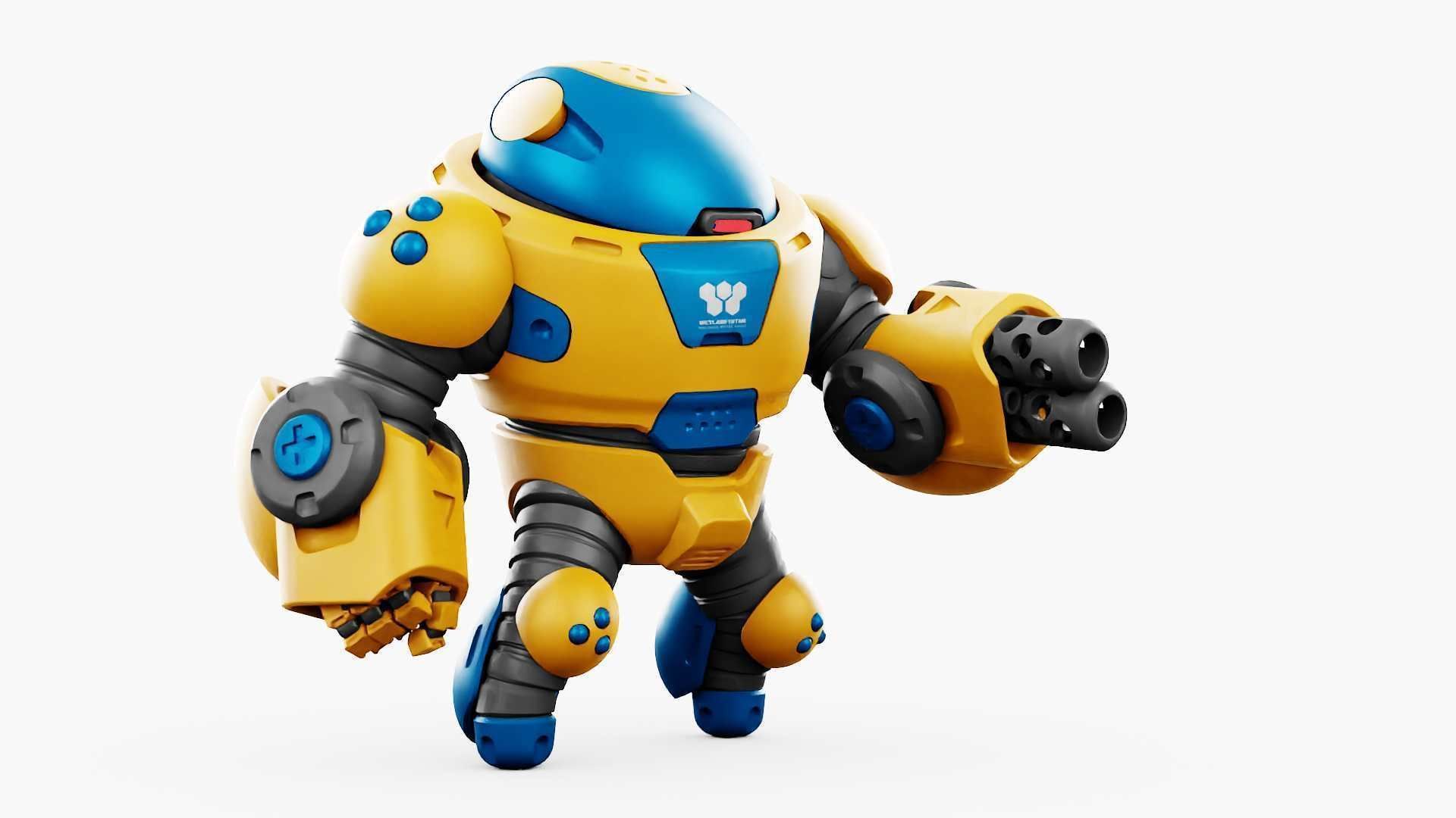 COMBAT TOY BOT RIGGED 3D model rigged | CGTrader