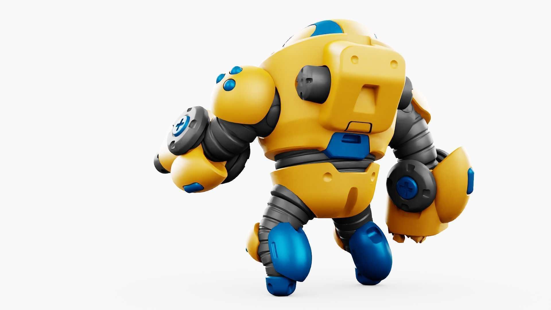 COMBAT TOY BOT RIGGED 3D model rigged | CGTrader