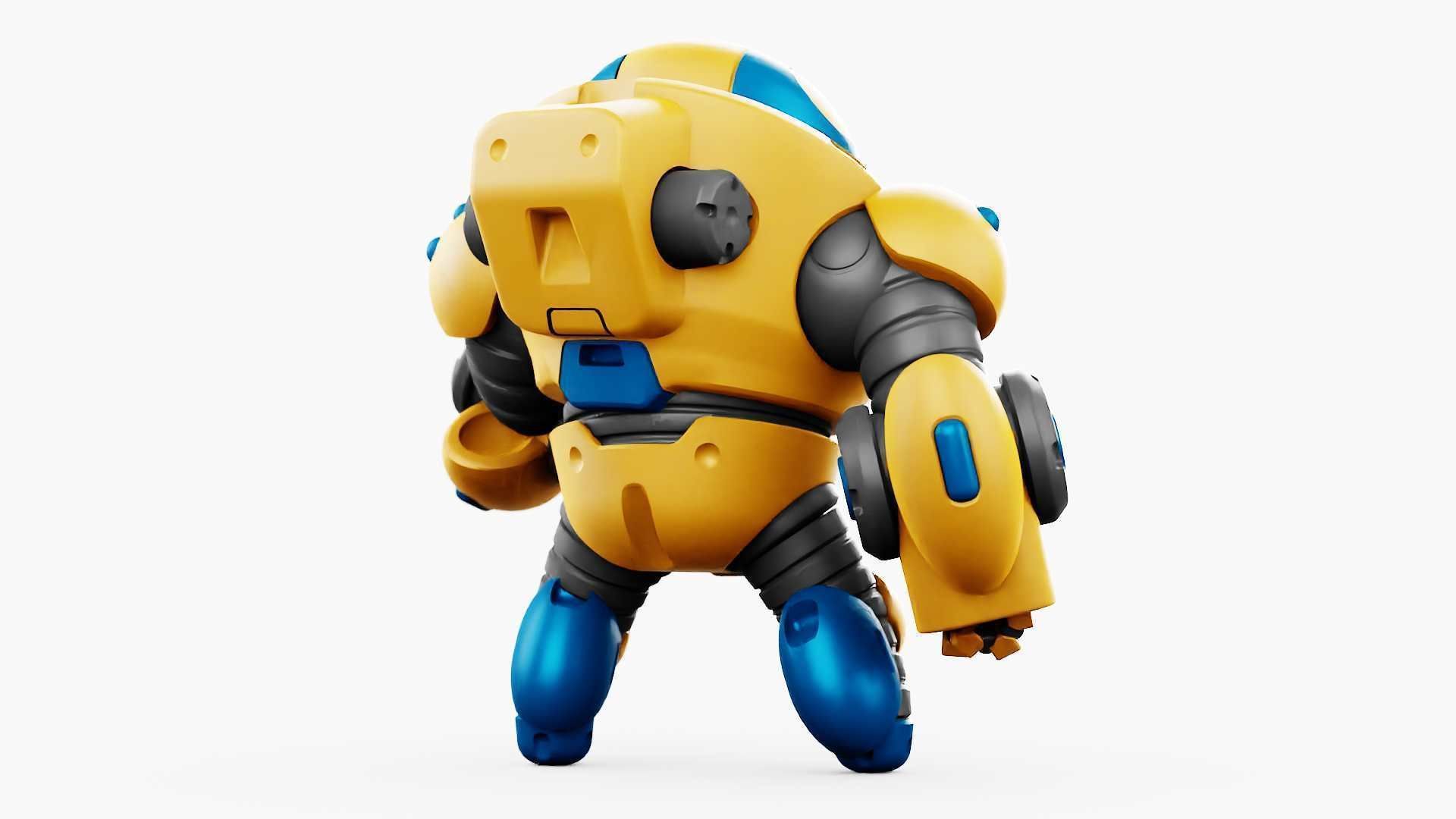 COMBAT TOY BOT RIGGED 3D model rigged | CGTrader