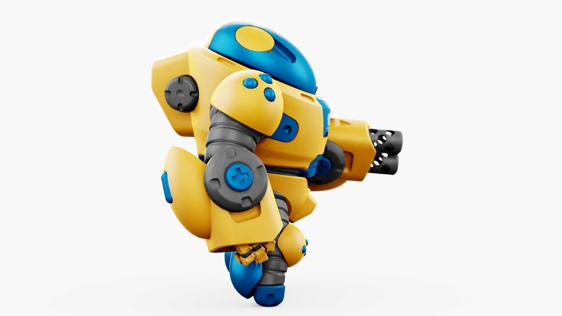 COMBAT TOY BOT RIGGED 3D model rigged | CGTrader