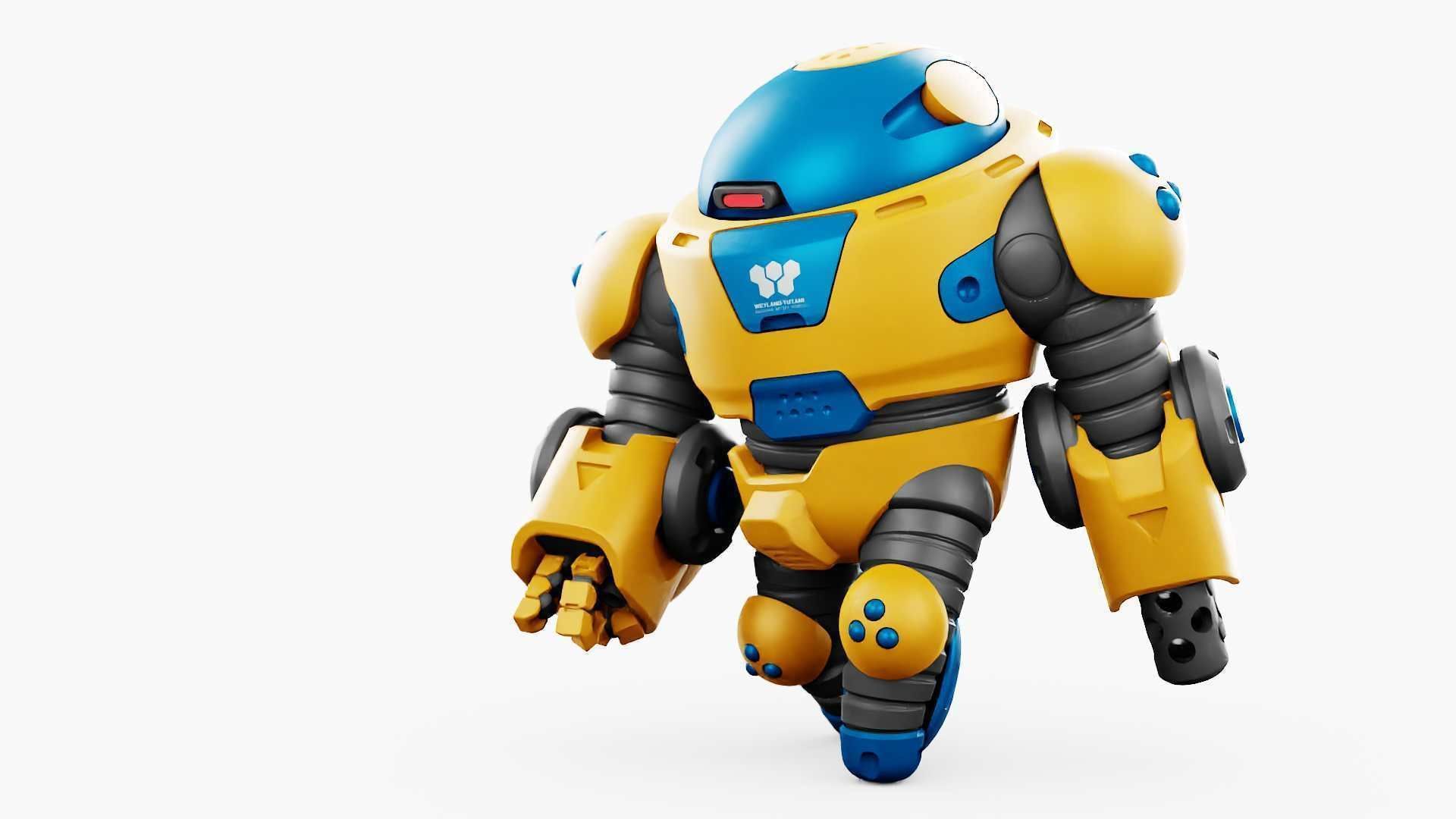 COMBAT TOY BOT RIGGED 3D model rigged | CGTrader