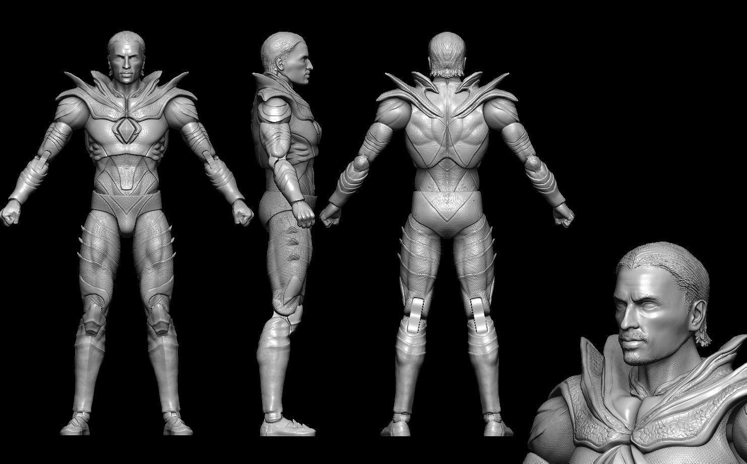 legend of the white dragon ball jointed figure 3D model | CGTrader