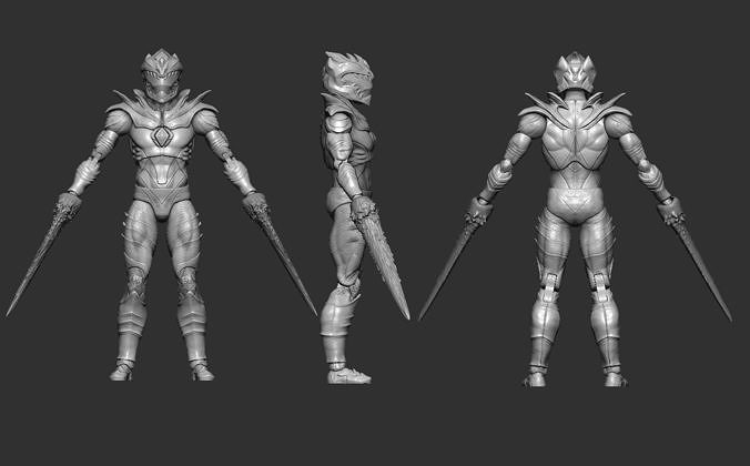 legend of the white dragon ball jointed figure 3D model | CGTrader