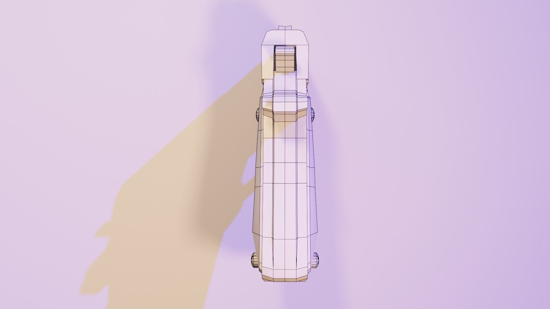 3D model Low Poly Pistol with attachments VR / AR / low-poly | CGTrader