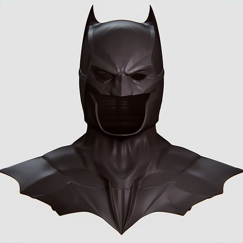 BATMAN NOEL COWL WITH NECK 3D model 3D printable | CGTrader