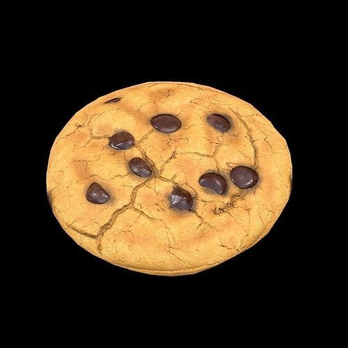 3D model ChocolateChip Cookie VR / AR / low-poly | CGTrader