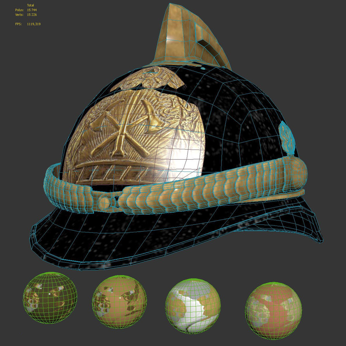 Firefighter helmet 3D model | CGTrader