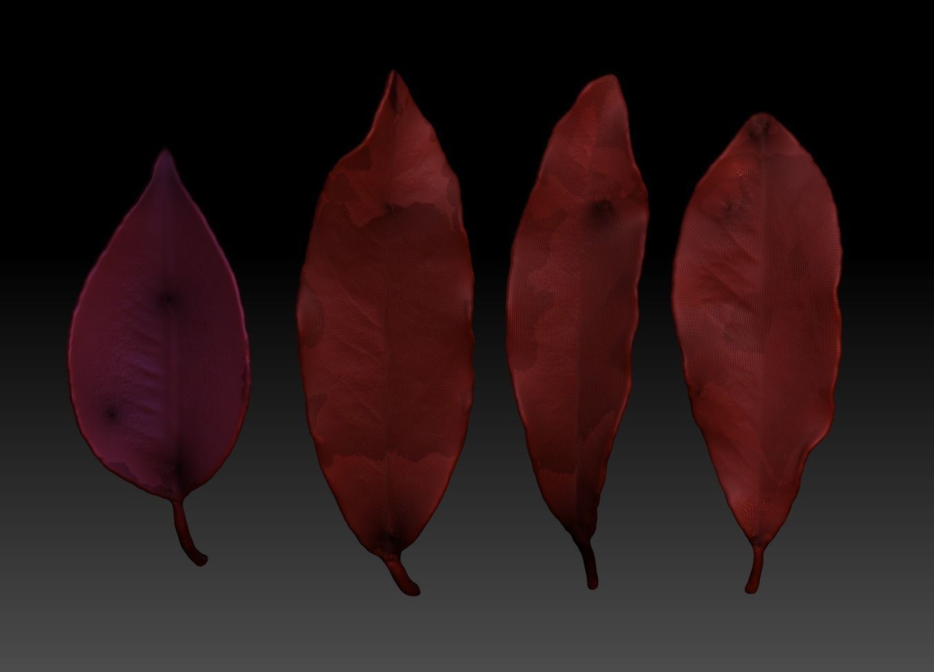 leaf foliage leafage 3D printing leaves Withered leaves Autumn 3D model ...