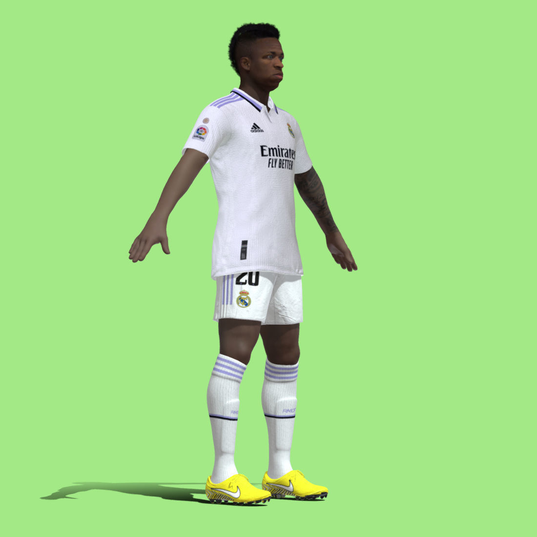T-P Rigged Vinicius Real Madrid 2023 3D model animated rigged | CGTrader