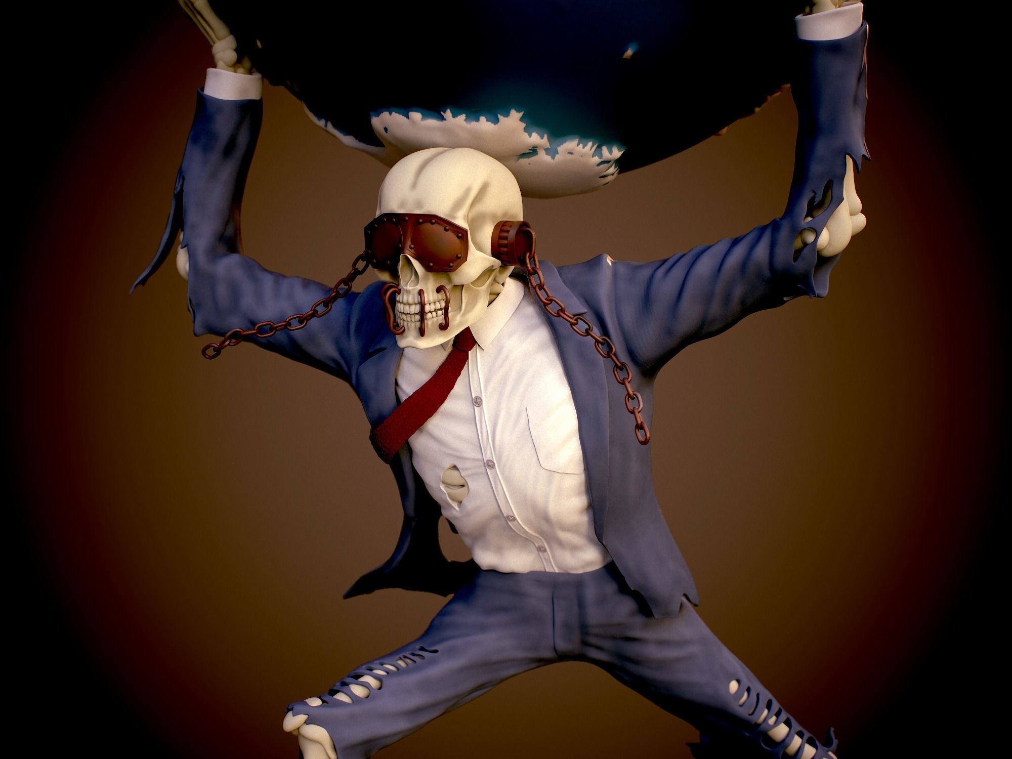 The Rattlehead Megadeth maskot 3D model 3D printable | CGTrader