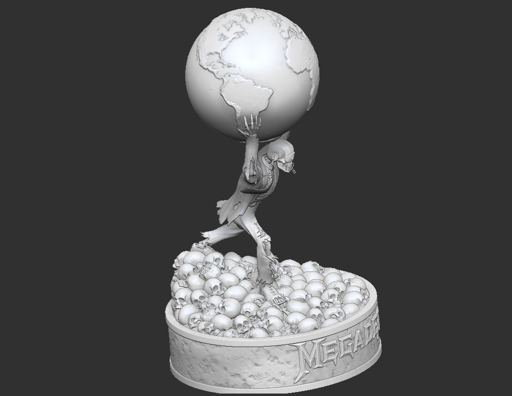 The Rattlehead Megadeth maskot 3D model 3D printable | CGTrader