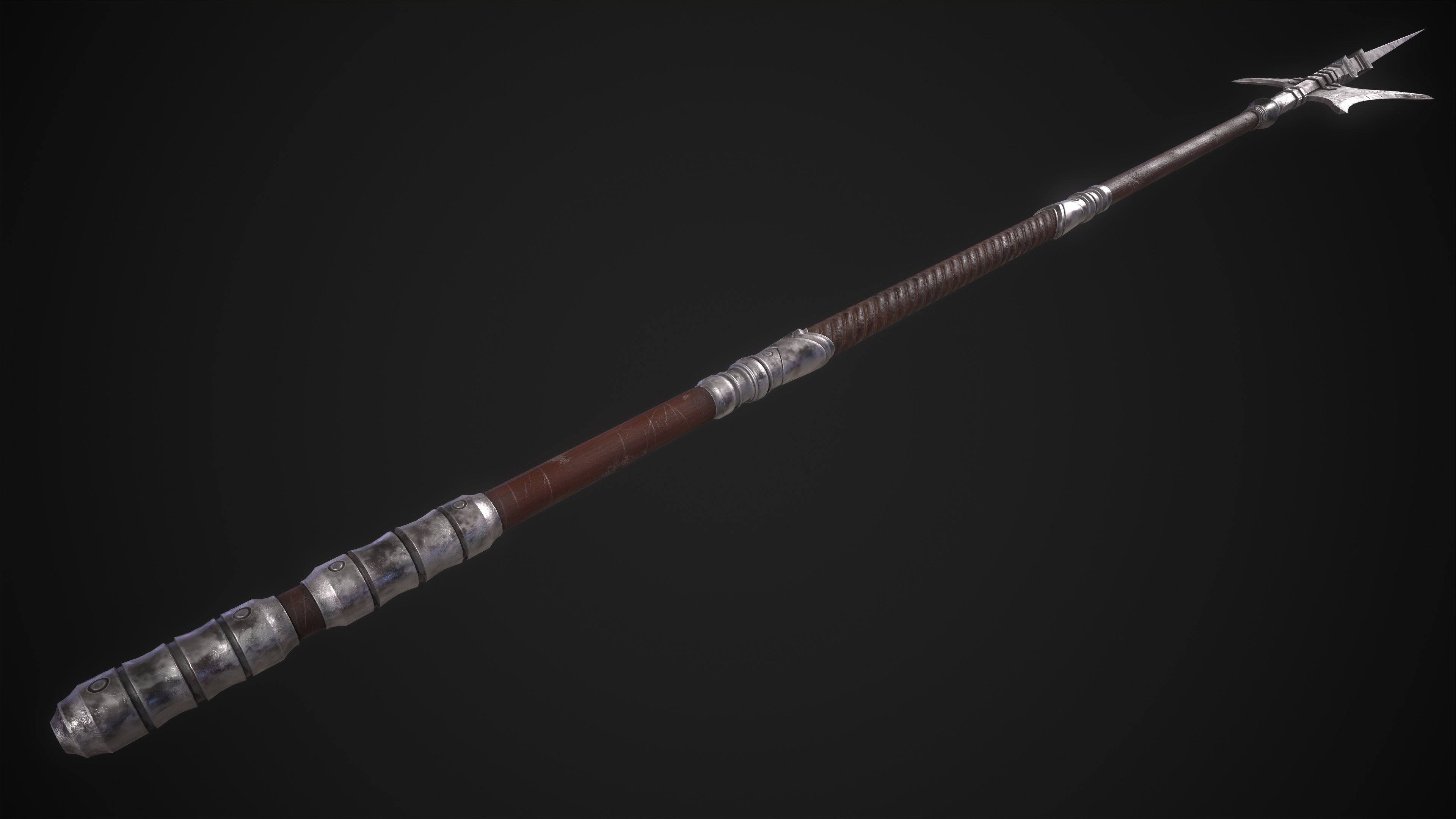 3D model Realistic Medieval Halberd VR / AR / low-poly | CGTrader