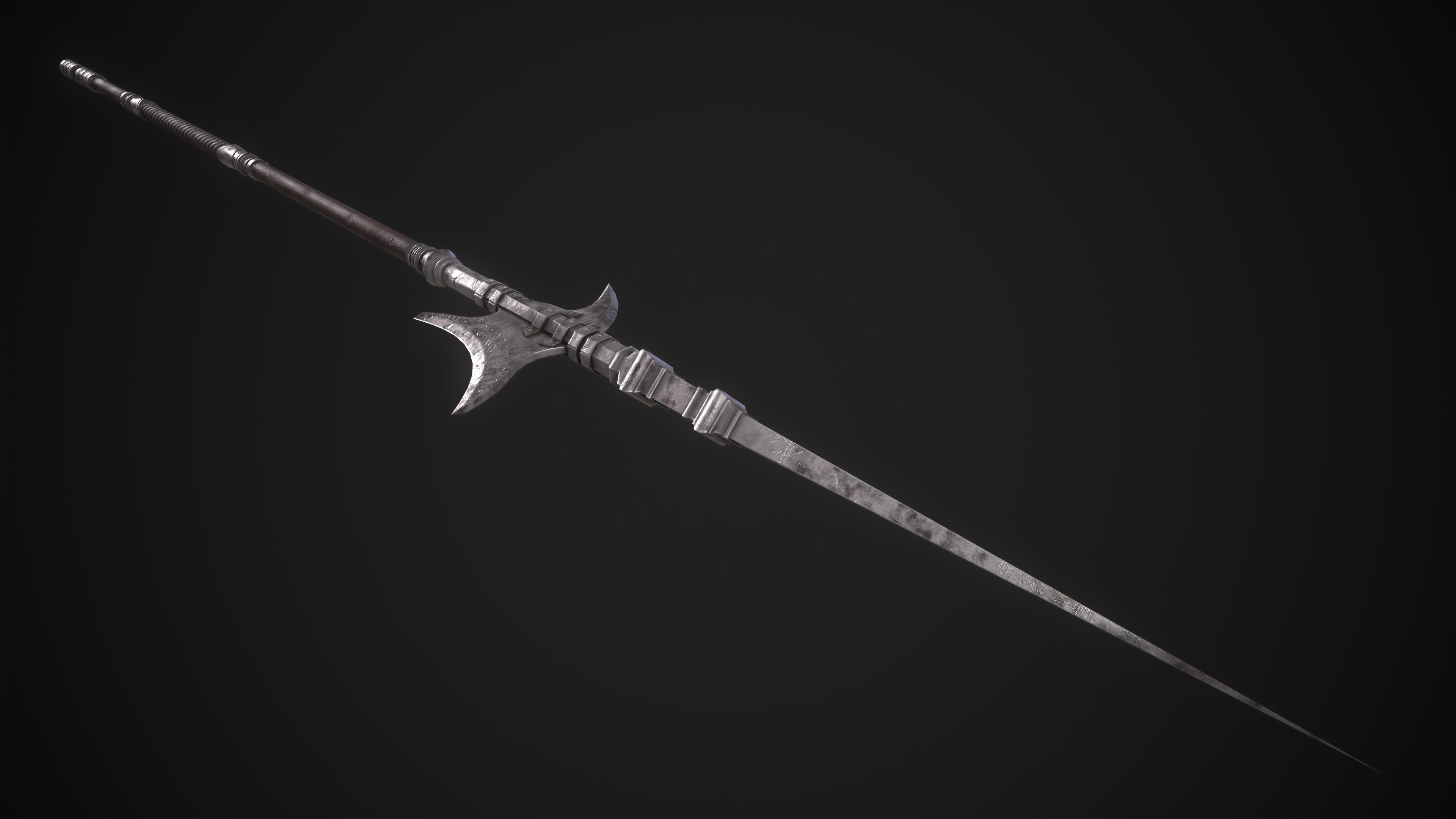 3D model Realistic Medieval Halberd VR / AR / low-poly | CGTrader