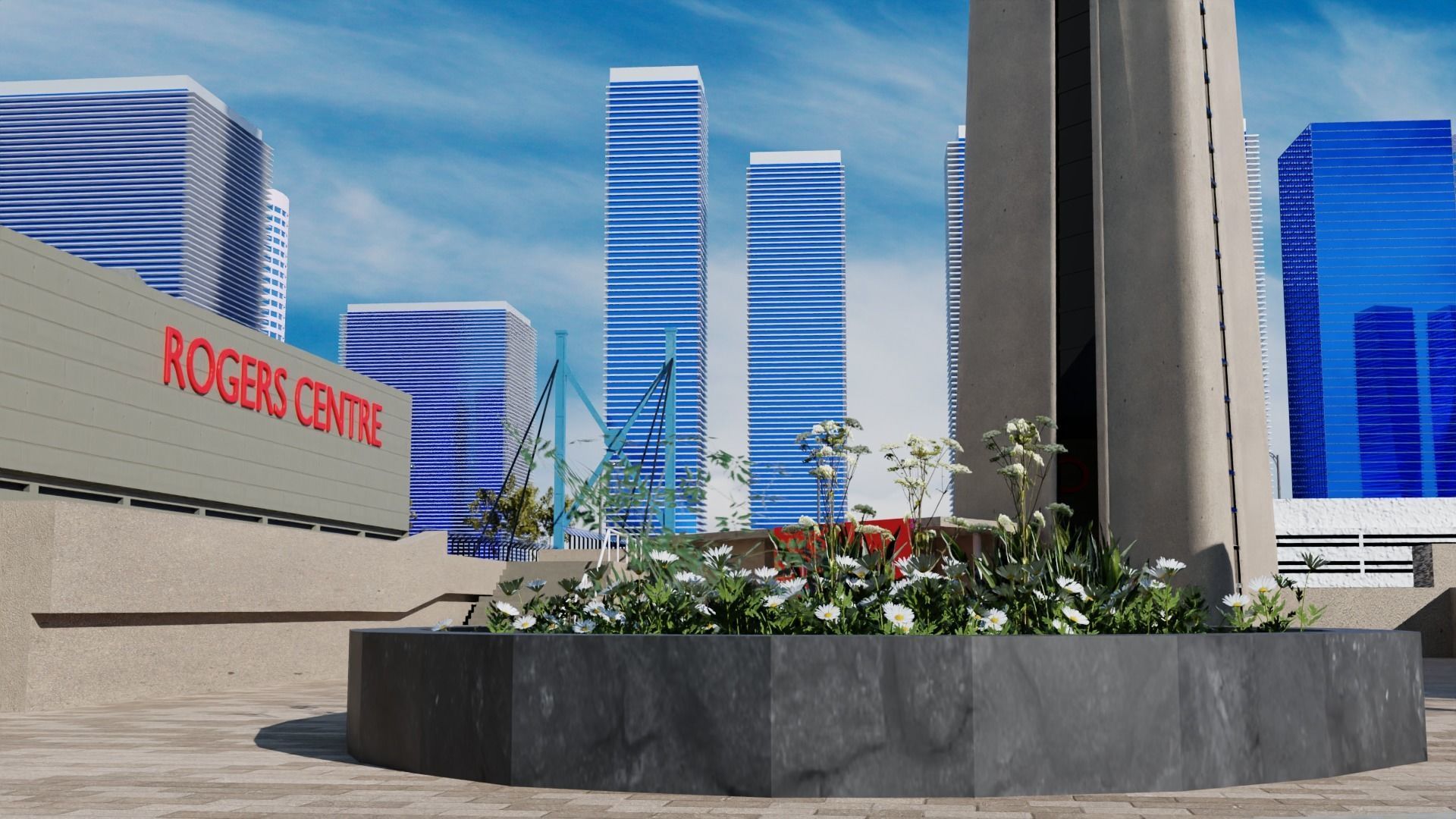 CN Tower Toronto City Canada 3D model | CGTrader