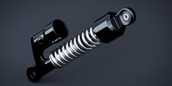 Suspension-Shock Absorber 3D model | CGTrader