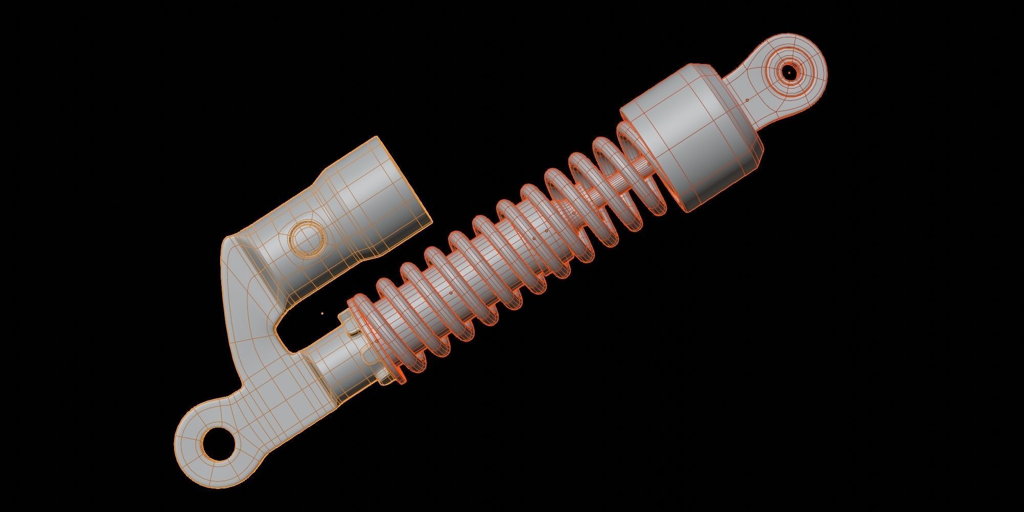 Suspension-Shock Absorber 3D model | CGTrader