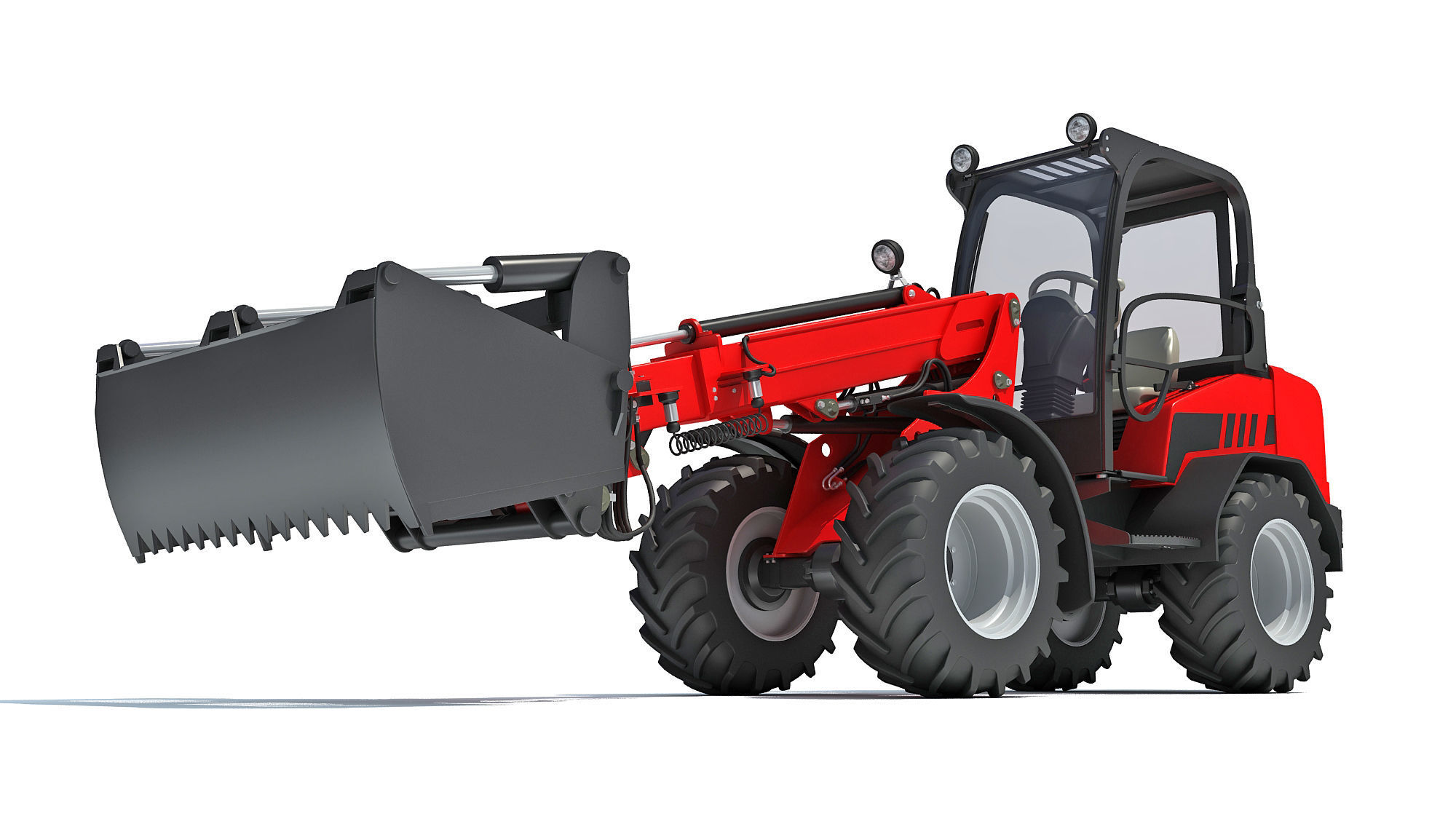 Forklift Bucket Telehandler 3D model | CGTrader