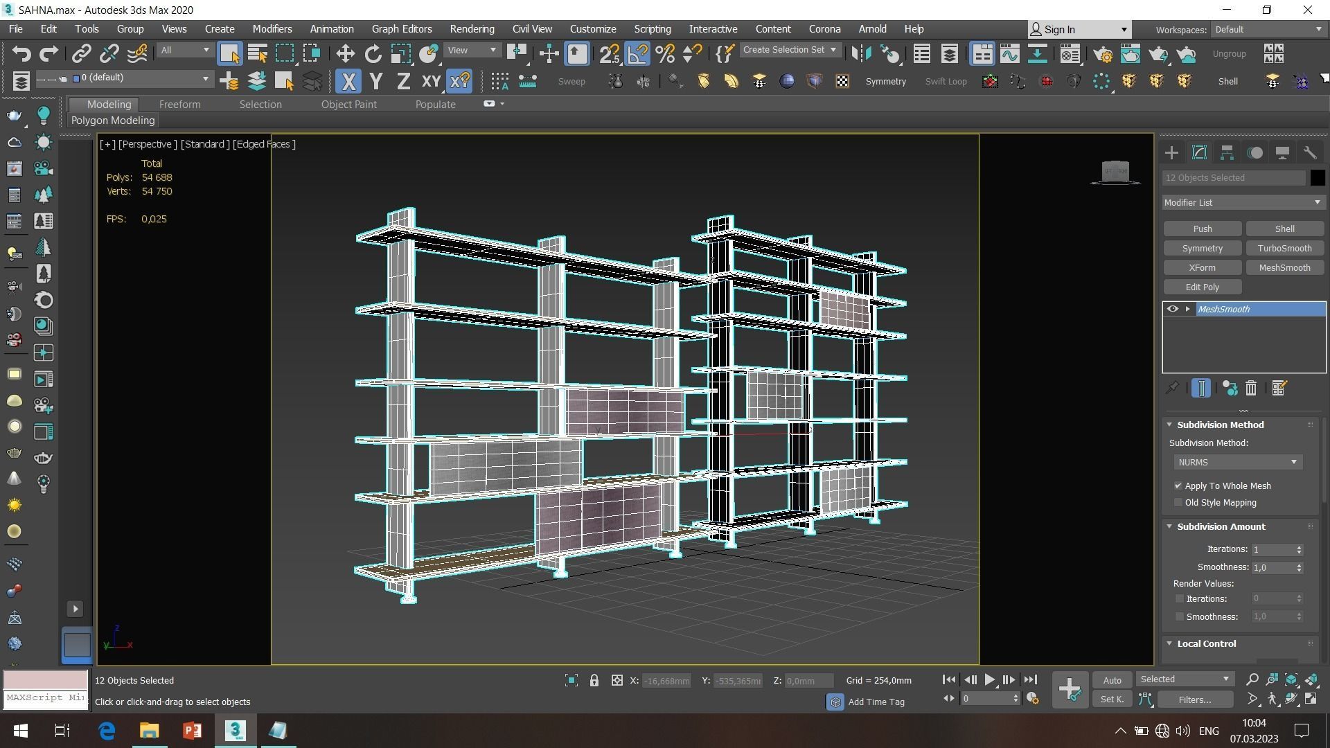 3D model Alias HUB BOOKSHELF VR / AR / low-poly | CGTrader