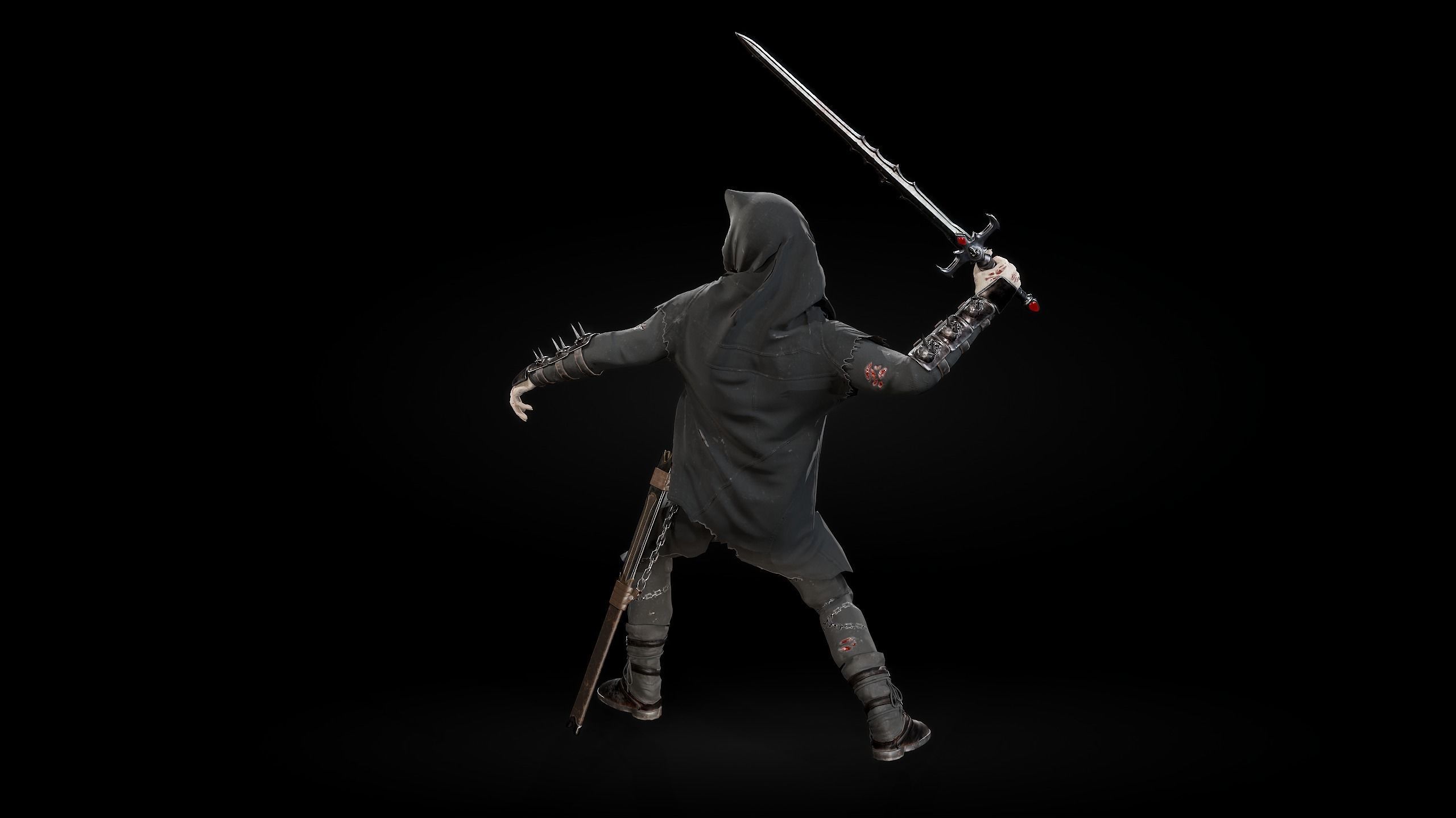 3D model Death with a sword VR / AR / low-poly | CGTrader
