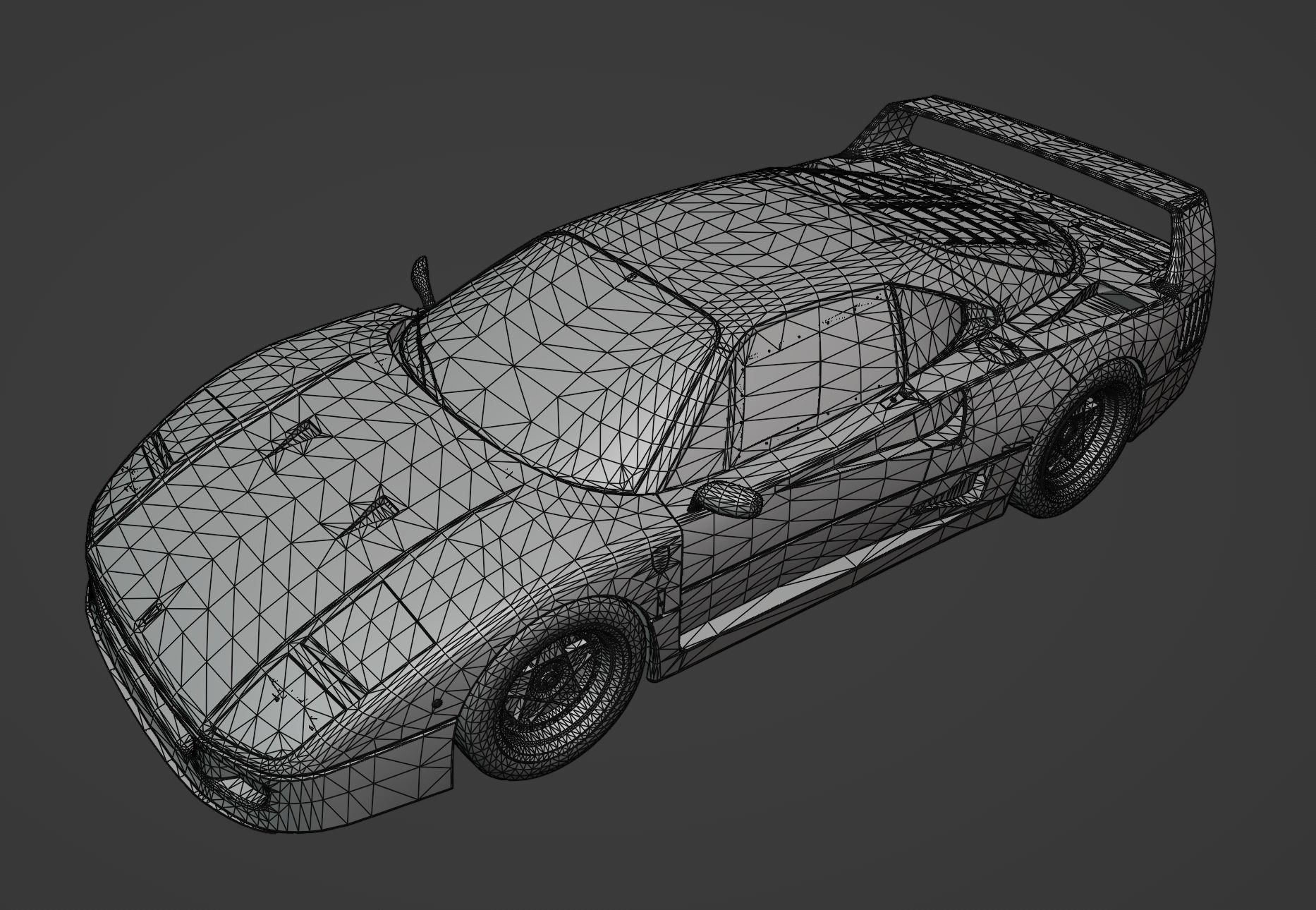3D model Ferrari F40 VR / AR / low-poly | CGTrader