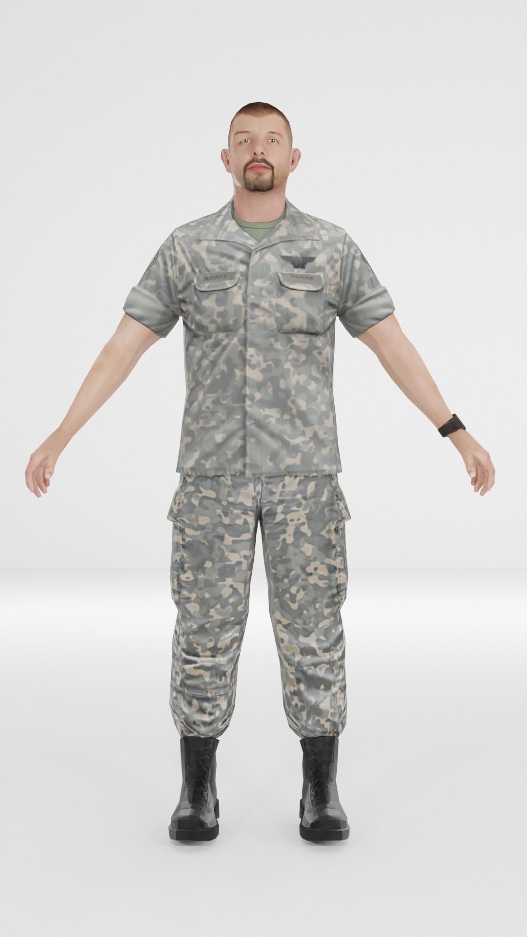 3D model Soldier Low-poly 3D model VR / AR / low-poly | CGTrader