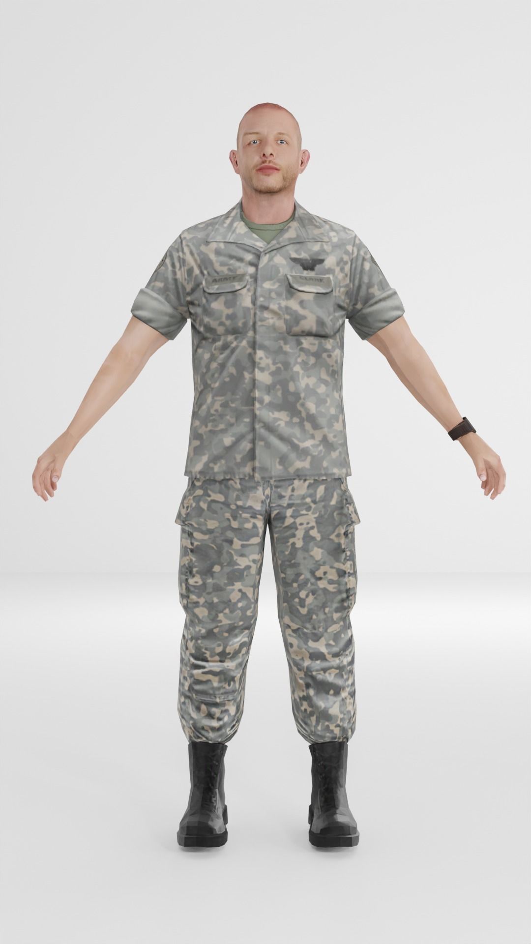 3D model Soldier Low-poly 3D model VR / AR / low-poly | CGTrader