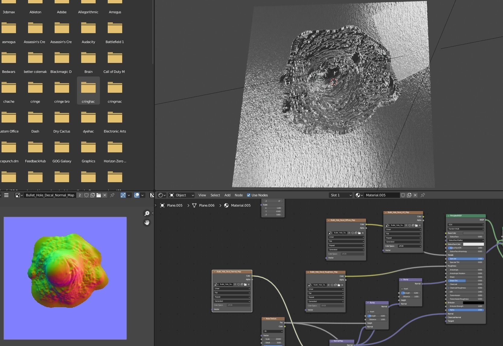 3D model Bullet Hole 3D Model for use in game VR / AR / low-poly | CGTrader