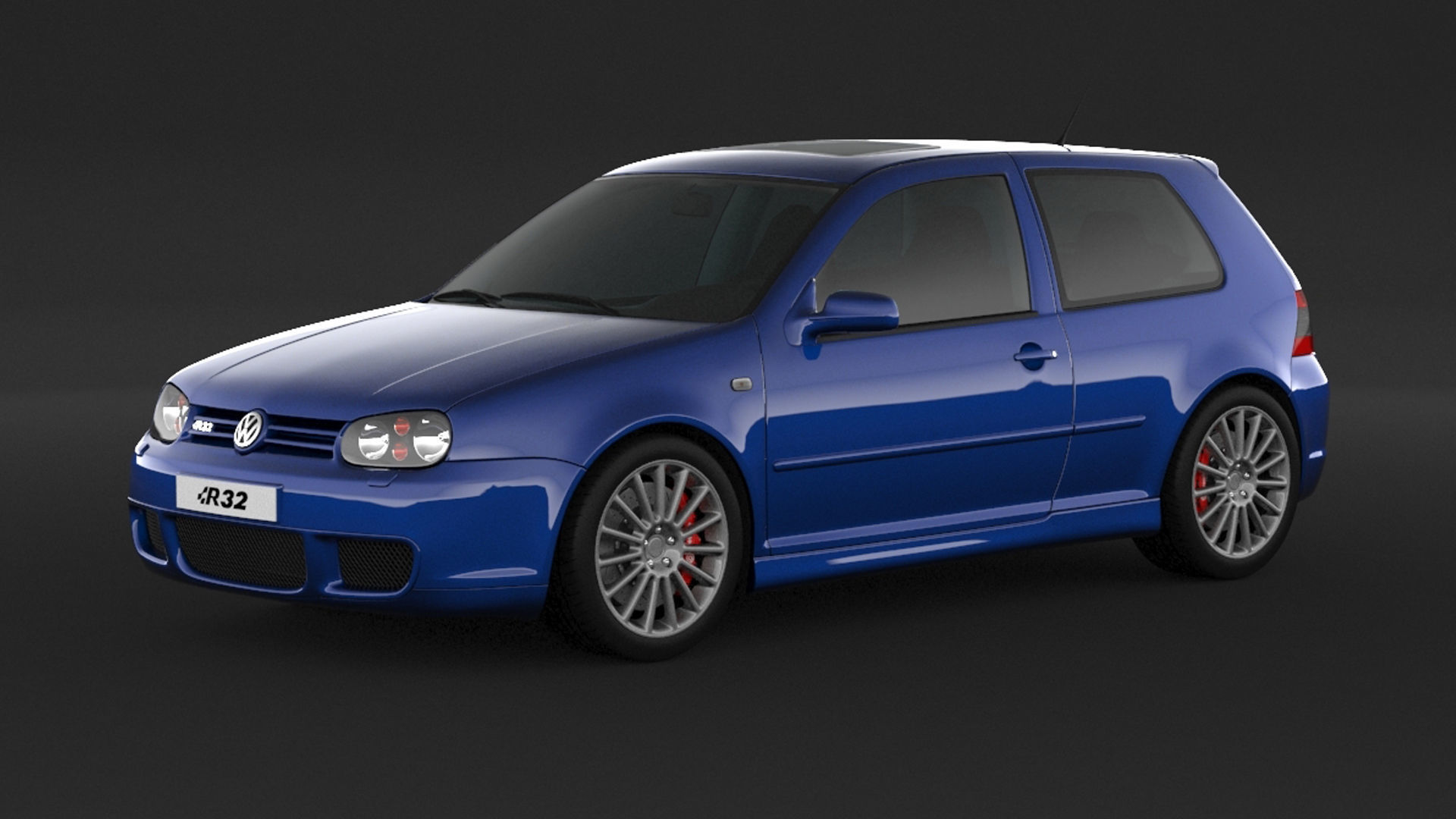 Volkswagen Golf 4 R32 3D model | CGTrader