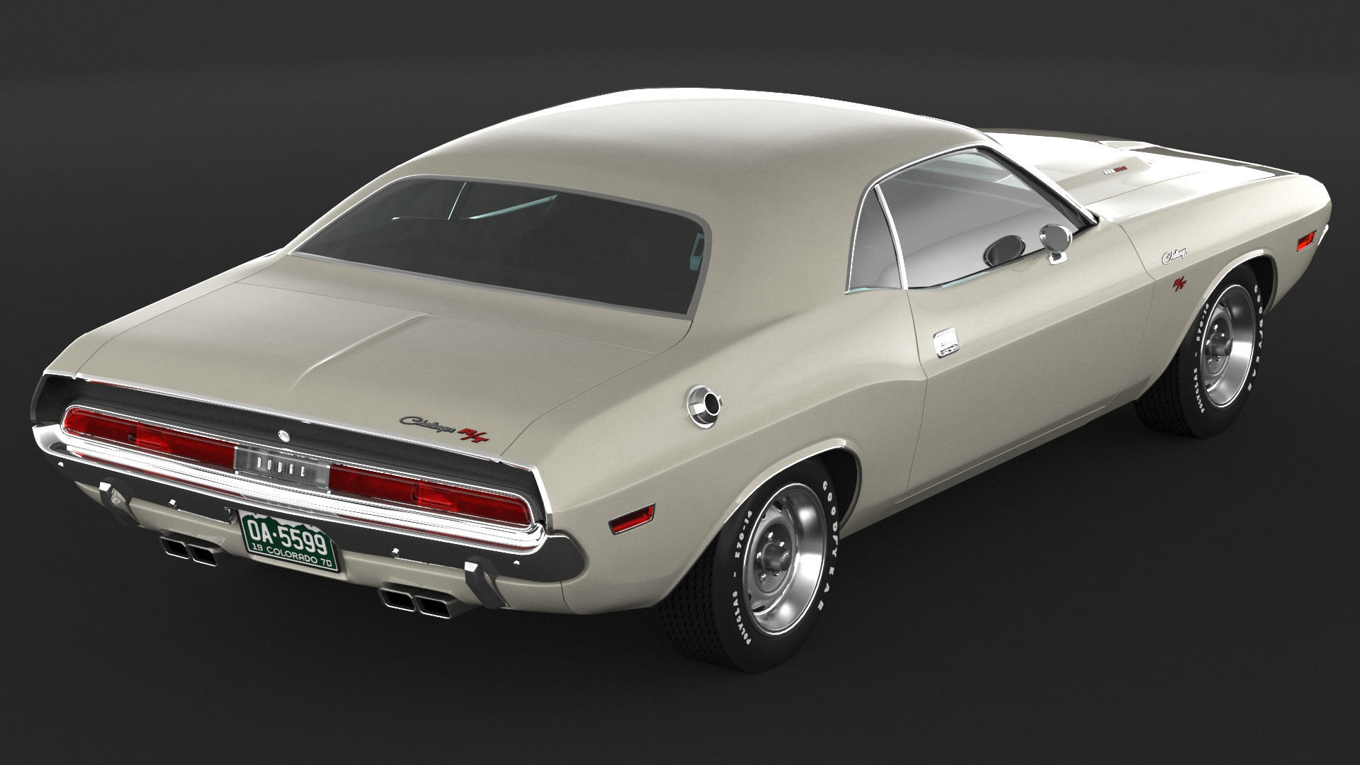 1970 Dodge Challenger RT 3D model | CGTrader