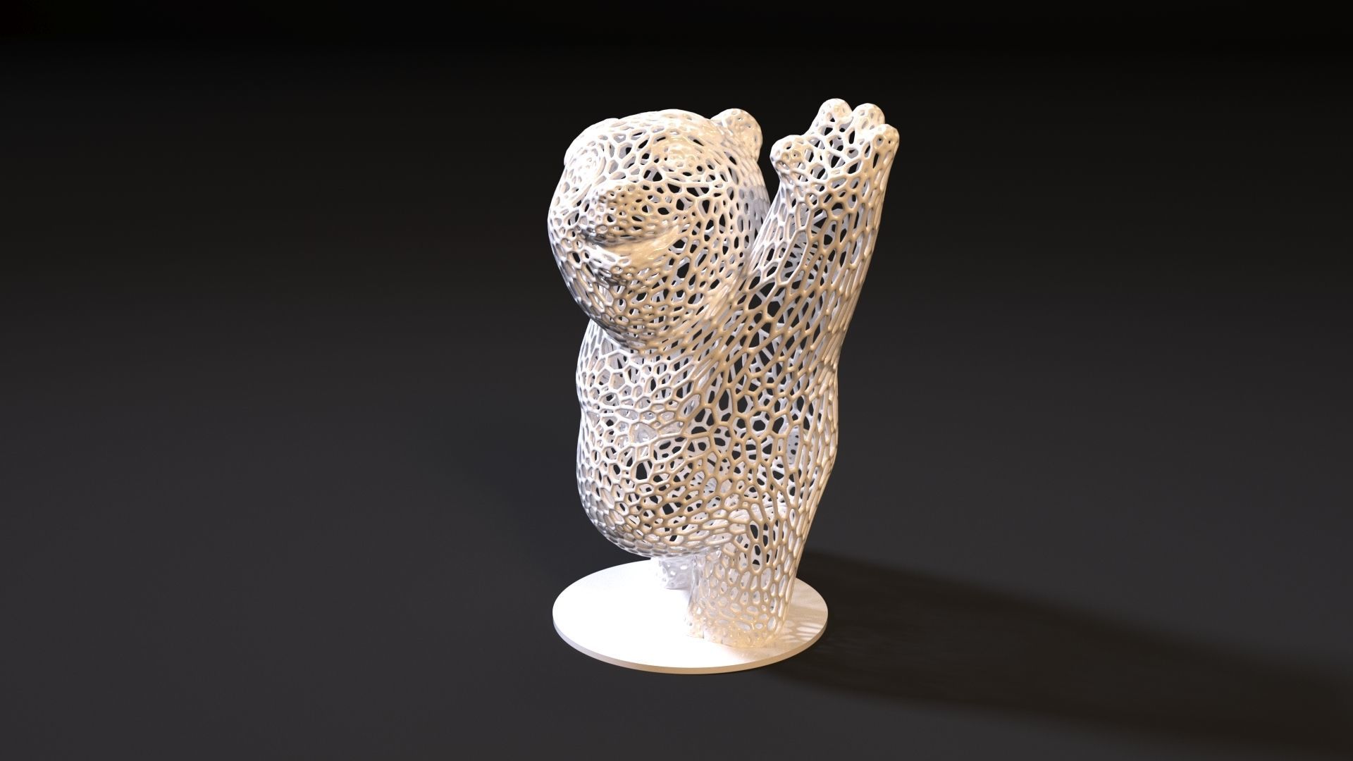 White Bear 3D model 3D printable | CGTrader