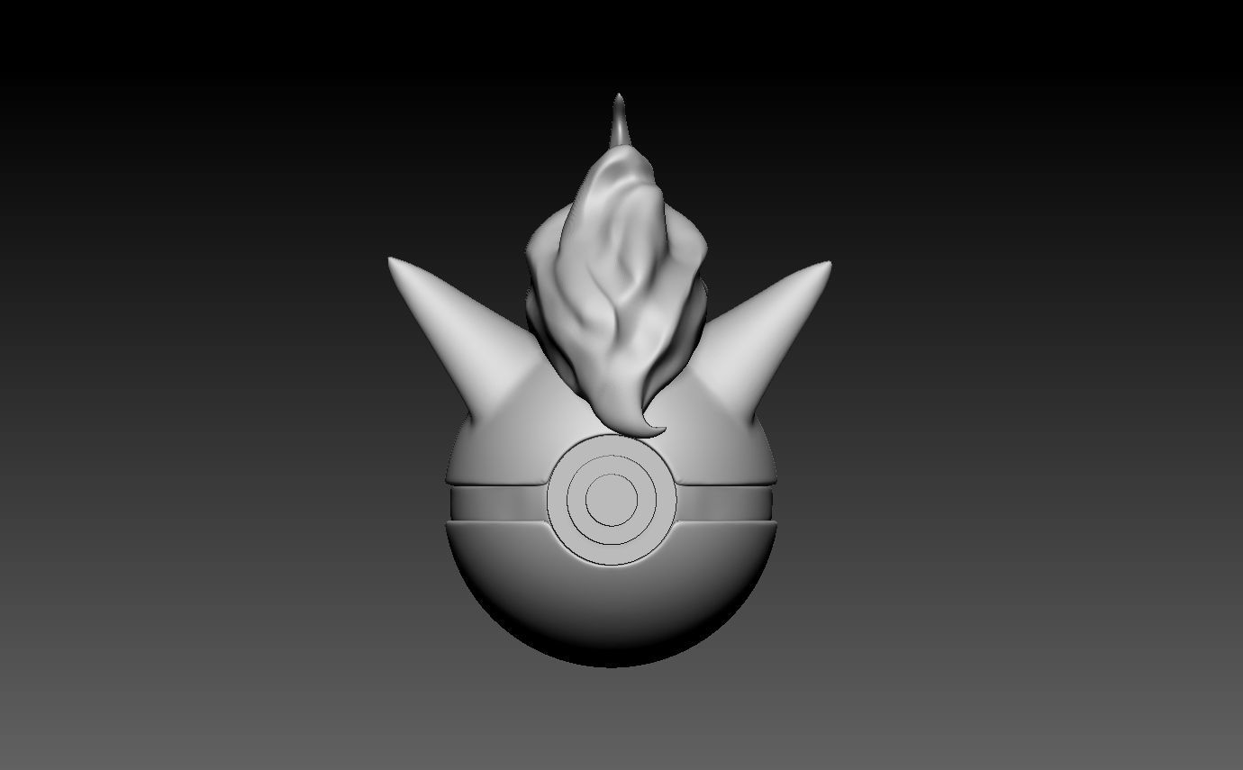 Pokemon Ponyta Pokeball 3D model 3D printable | CGTrader