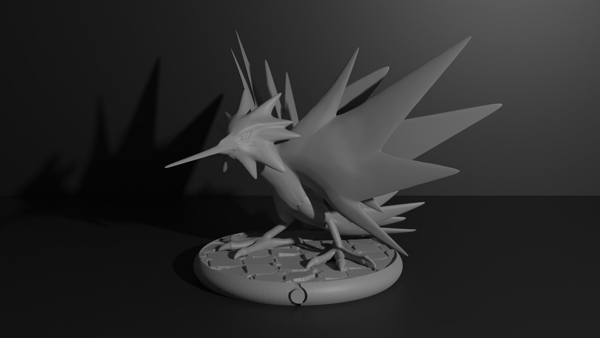 Zapdos pokemon 3D print model 3D model 3D printable | CGTrader