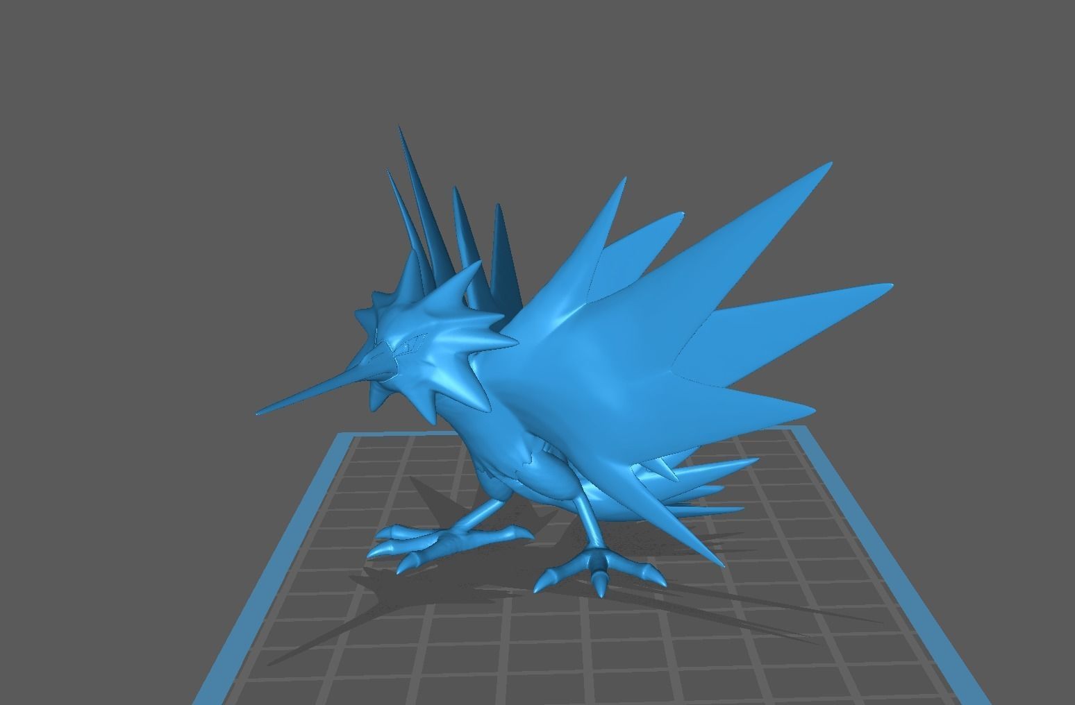 Zapdos pokemon 3D print model 3D model 3D printable | CGTrader