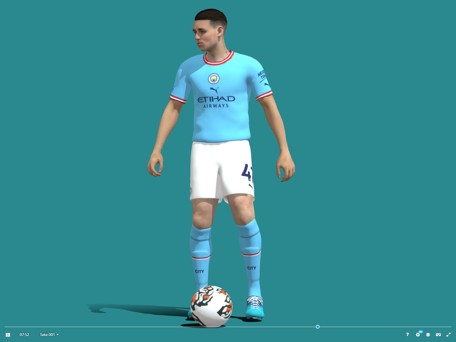 3D Rigged Phil Foden Manchester City 3D model animated rigged | CGTrader