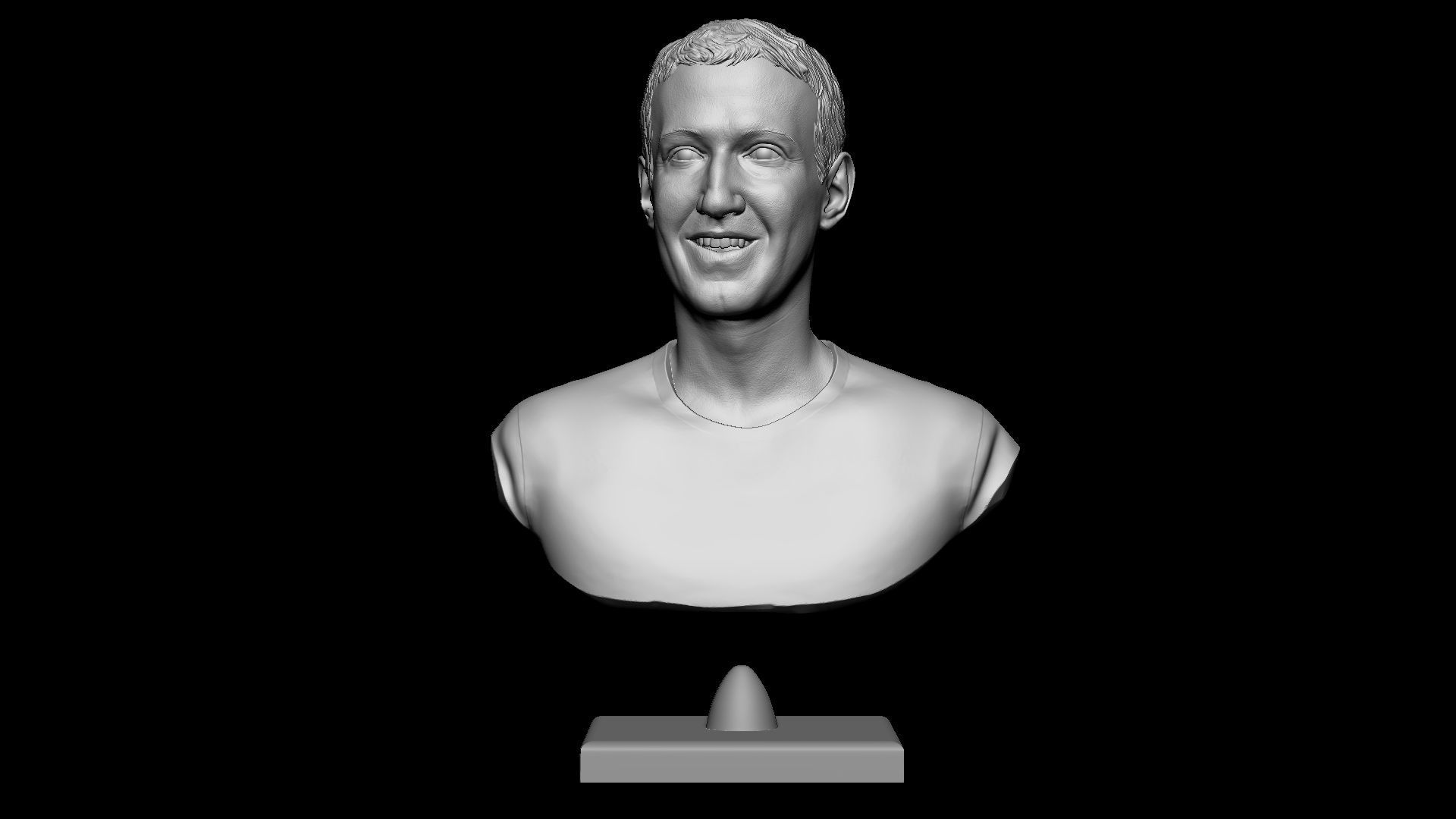 Mark Zuckerberg 3D model 3D printable | CGTrader
