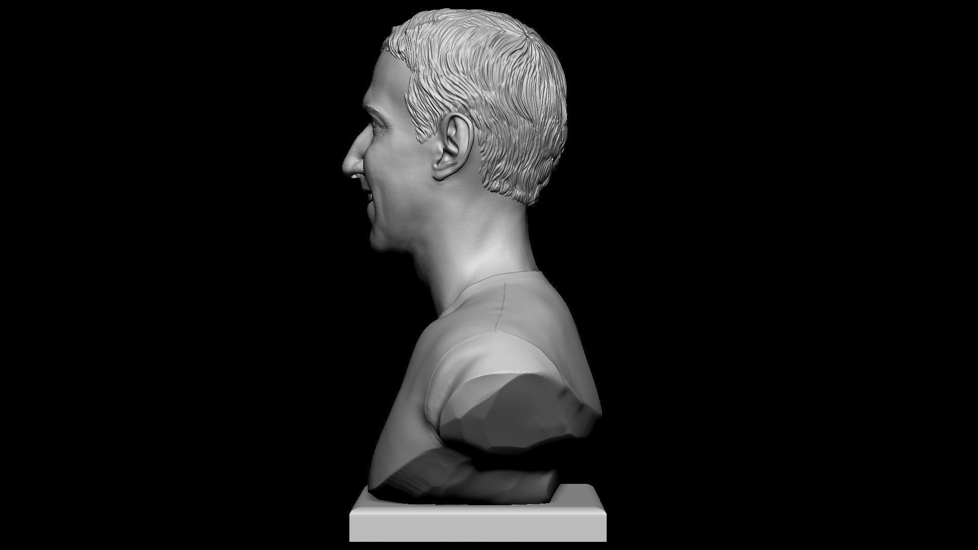 Mark Zuckerberg 3D model 3D printable | CGTrader