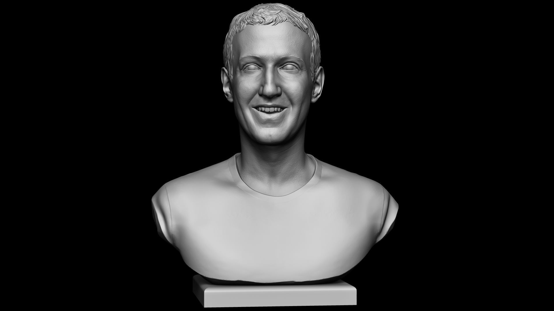 Mark Zuckerberg 3D model 3D printable | CGTrader