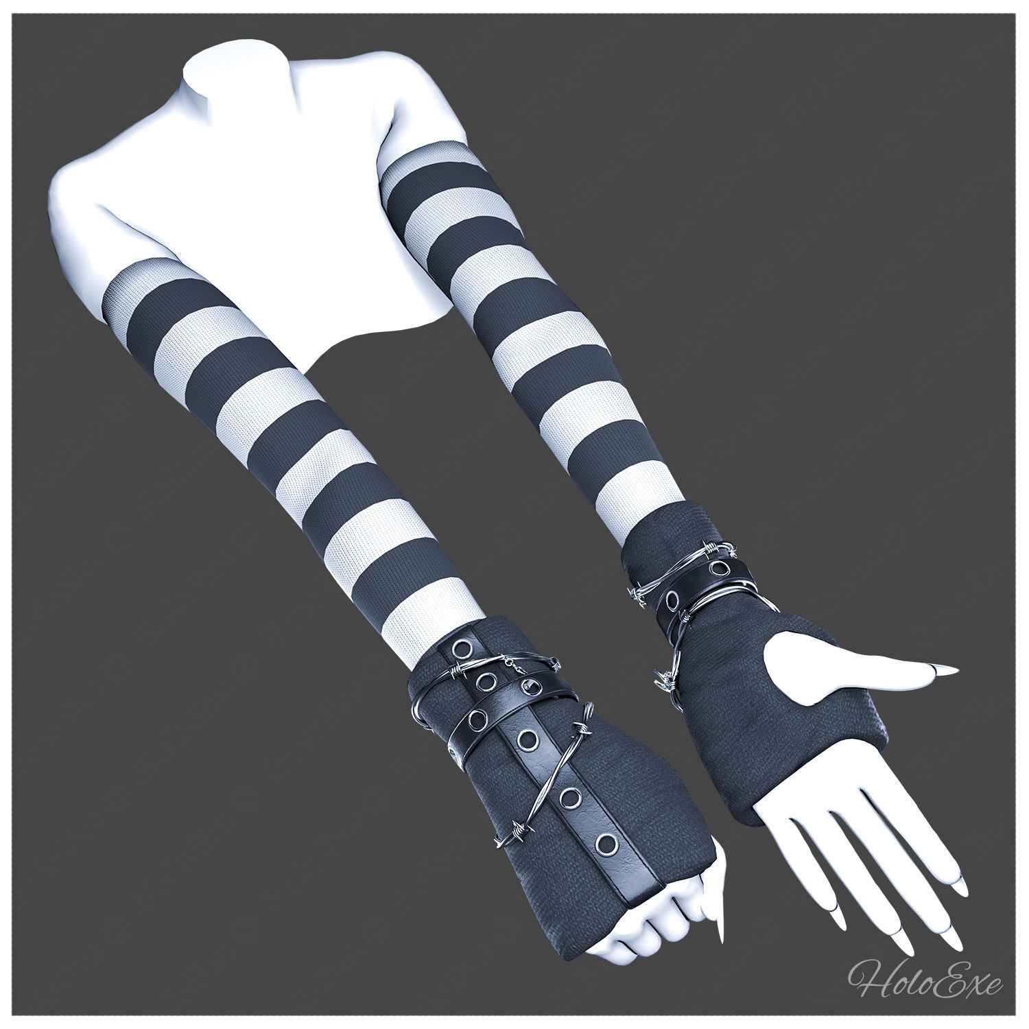 3D model Little Devil Arm Warmer VR / AR / low-poly | CGTrader