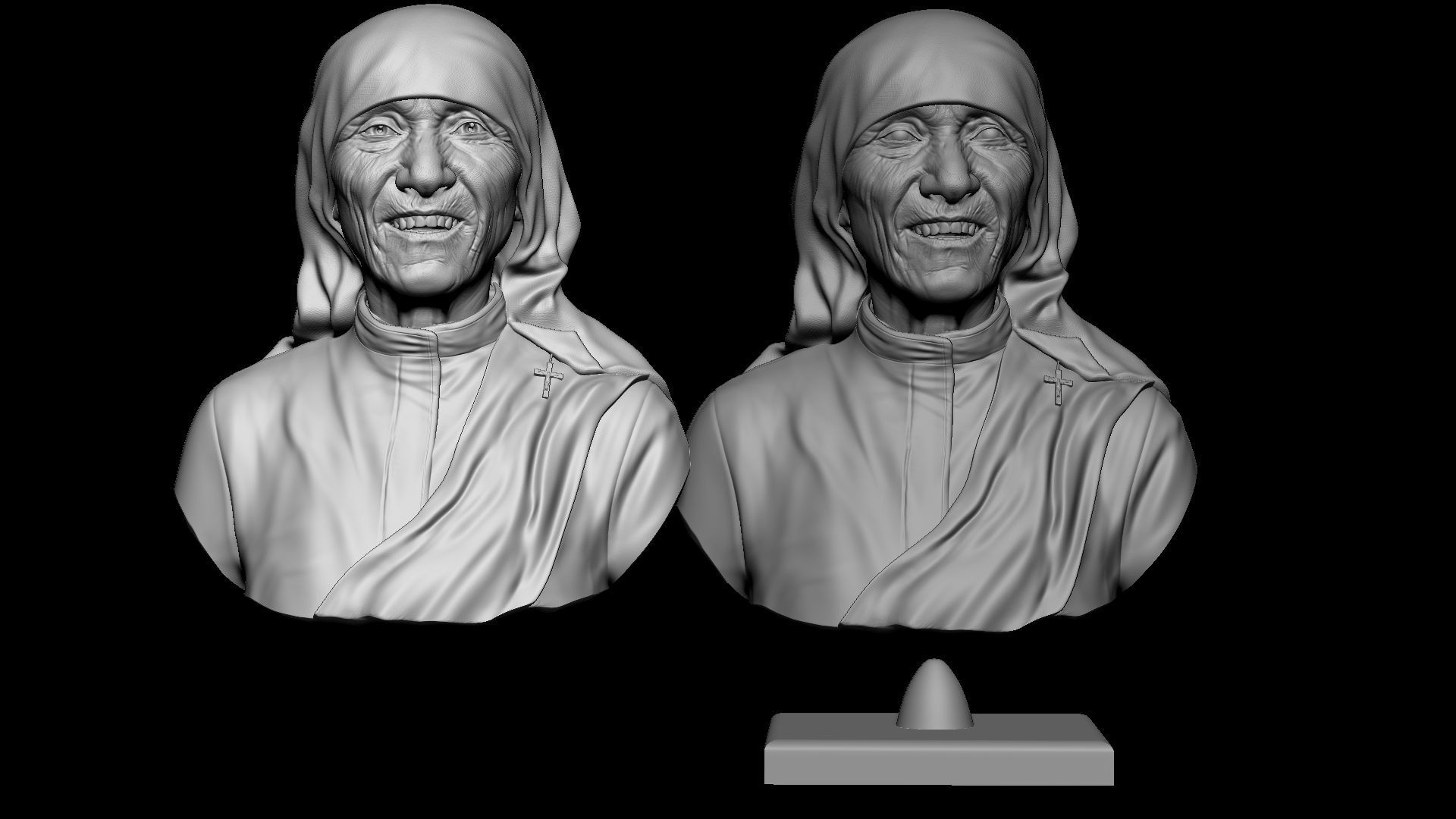 Mother Teresa 3D model 3D printable | CGTrader