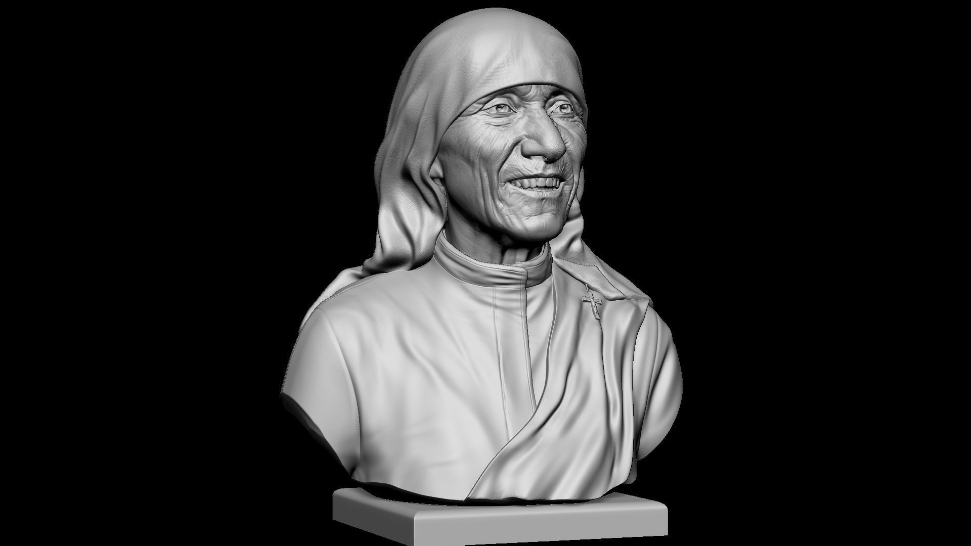 Mother Teresa 3D model 3D printable | CGTrader