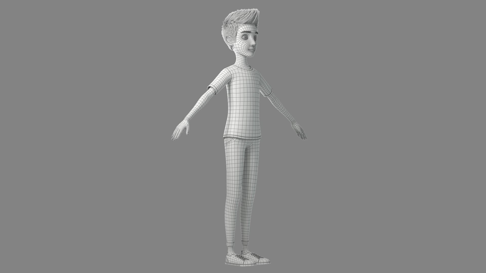 Cartoon Man Rigged 3D model rigged | CGTrader
