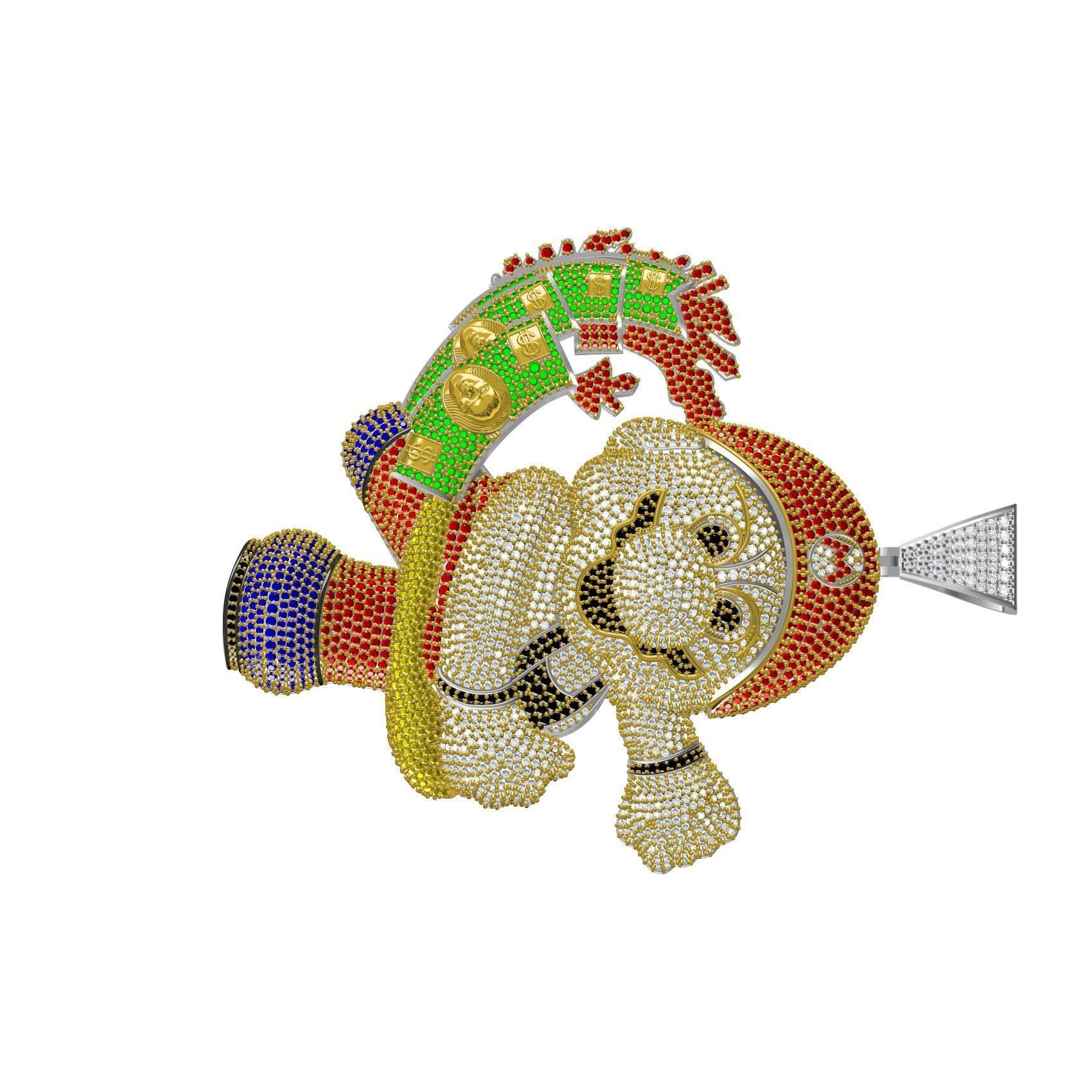 Super Mario Hip Hop Pendant 3D model 3D printable | CGTrader