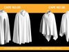 3D model 13 Cape MODELS for female and male VOL02 Marvelous Designer VR ...