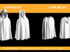 3D model 13 Cape MODELS for female and male VOL02 Marvelous Designer VR ...