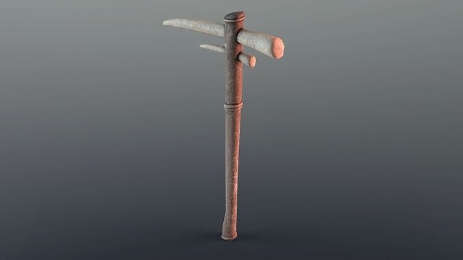 3D model Pickaxe - Bone VR / AR / low-poly | CGTrader